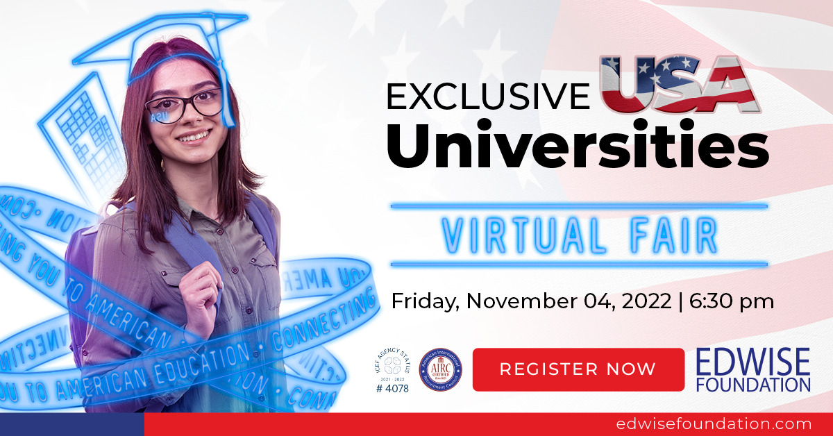 Exclusive U.S. Universities Virtual Fair - Edwise Foundation